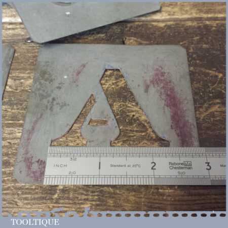 Vintage Metal Stencil Set Complete With 2” Letters & Sign – Good ...