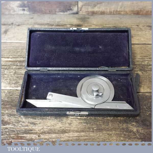 Vintage Boxed L. S. Starrett Co USA Engineer’s Protractor Pat 1892 ...