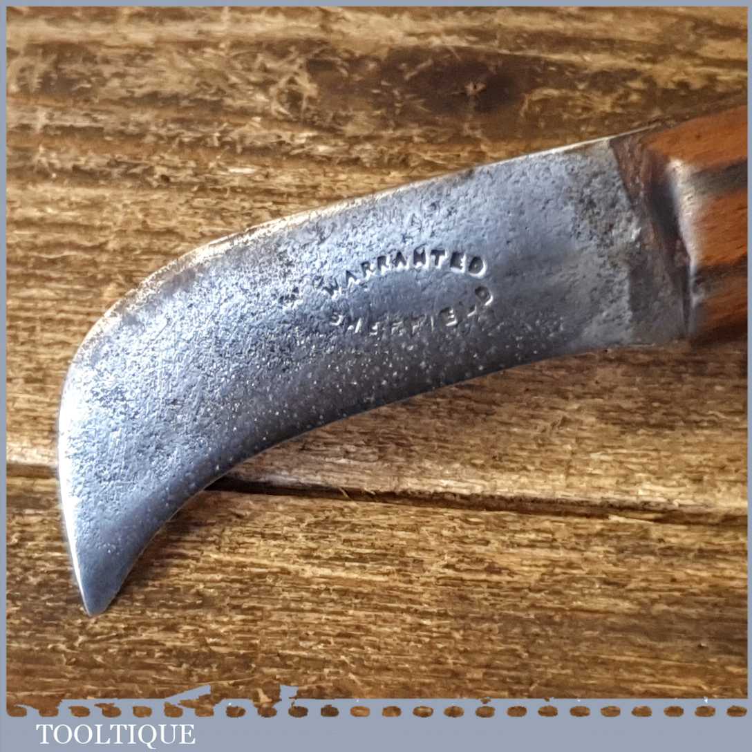 Vintage Cobblers Leatherworking Butt Knife – Good Condition | Tooltique