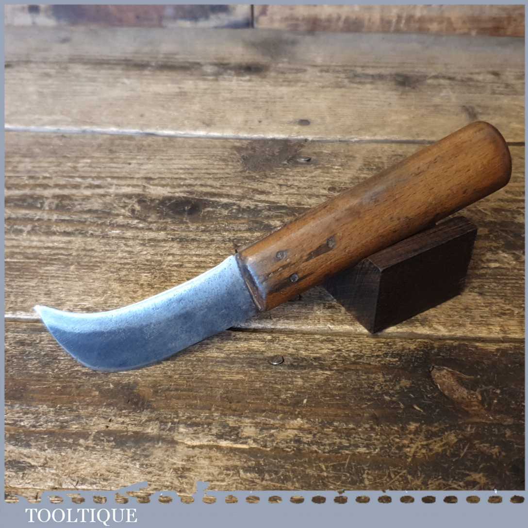 Vintage Cobblers Leatherworking Butt Knife – Good Condition | Tooltique