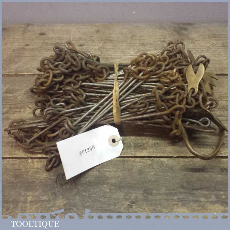 Antique Gunter’s Chain, Land Surveyor’s 66ft Land Distance Measuring ...