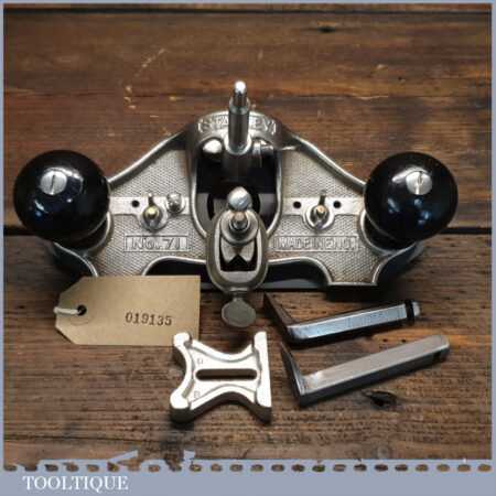 Vintage Stanley England No: 71 Hand Router Plane Complete – Little Used ...