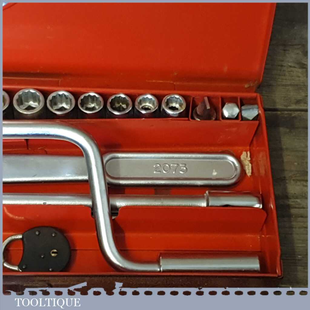 Vintage Britool 26 Piece Hexagon Drive Whitworth Socket Set In Original ...