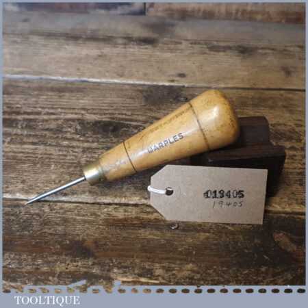 Vintage Carpenters Boxwood Handled Pointed Awl – Good Condition | Tooltique