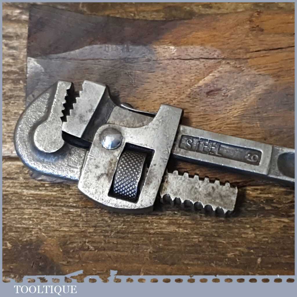 Vintage 6” German Adjustable Stilson Wrench – Good Condition | Tooltique