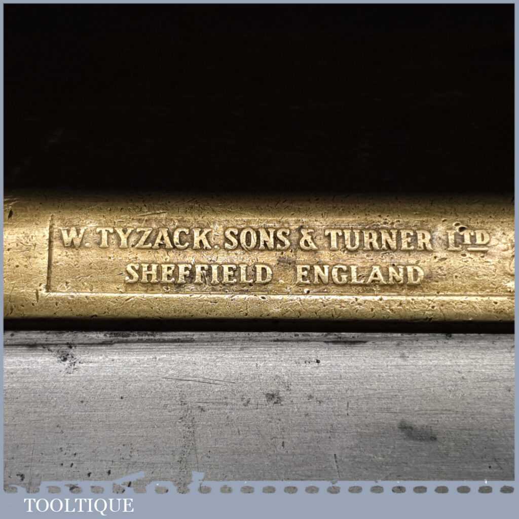 Vintage 12” W Tyzack & Turner No: 120 Brass Back Tenon Saw 12 Tpi ...