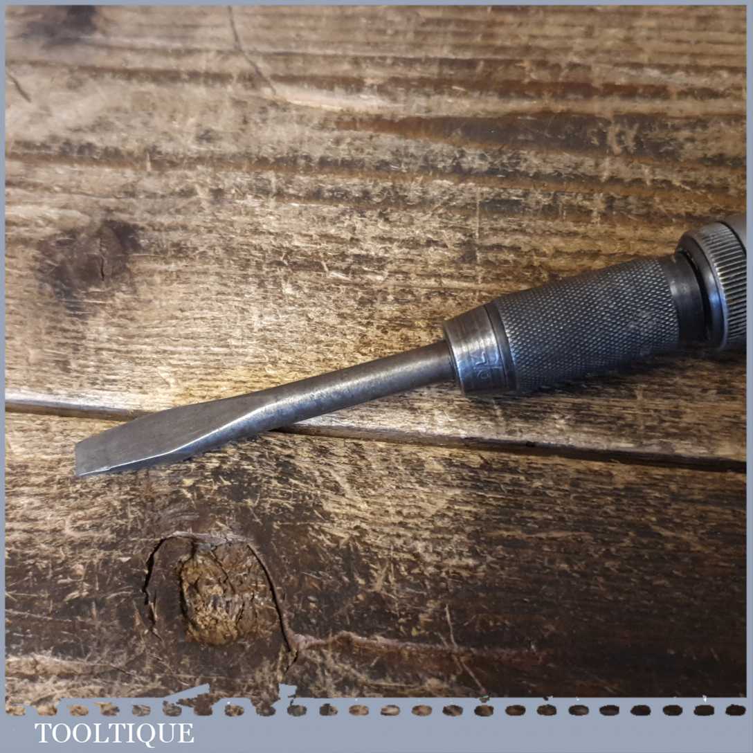 Scarce Vintage Moore & Wright No: 850 Pump Action Screwdriver Rosewood ...