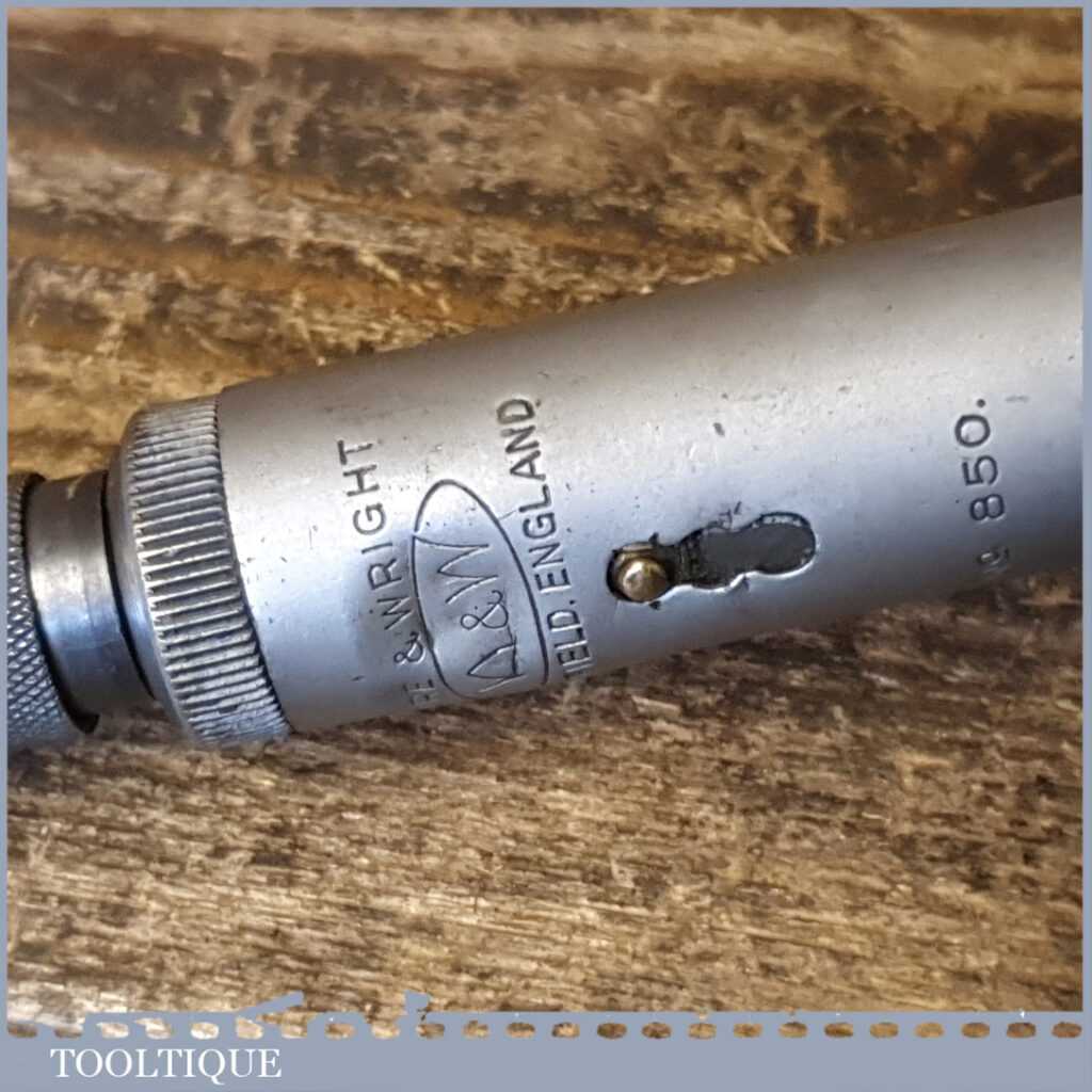 Scarce Vintage Moore & Wright No: 850 Pump Action Screwdriver Rosewood ...