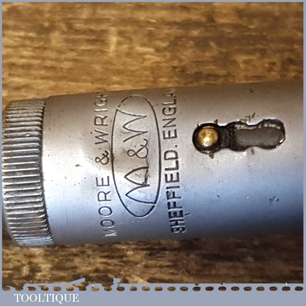 Scarce Vintage Moore & Wright No: 850 Pump Action Screwdriver Rosewood ...