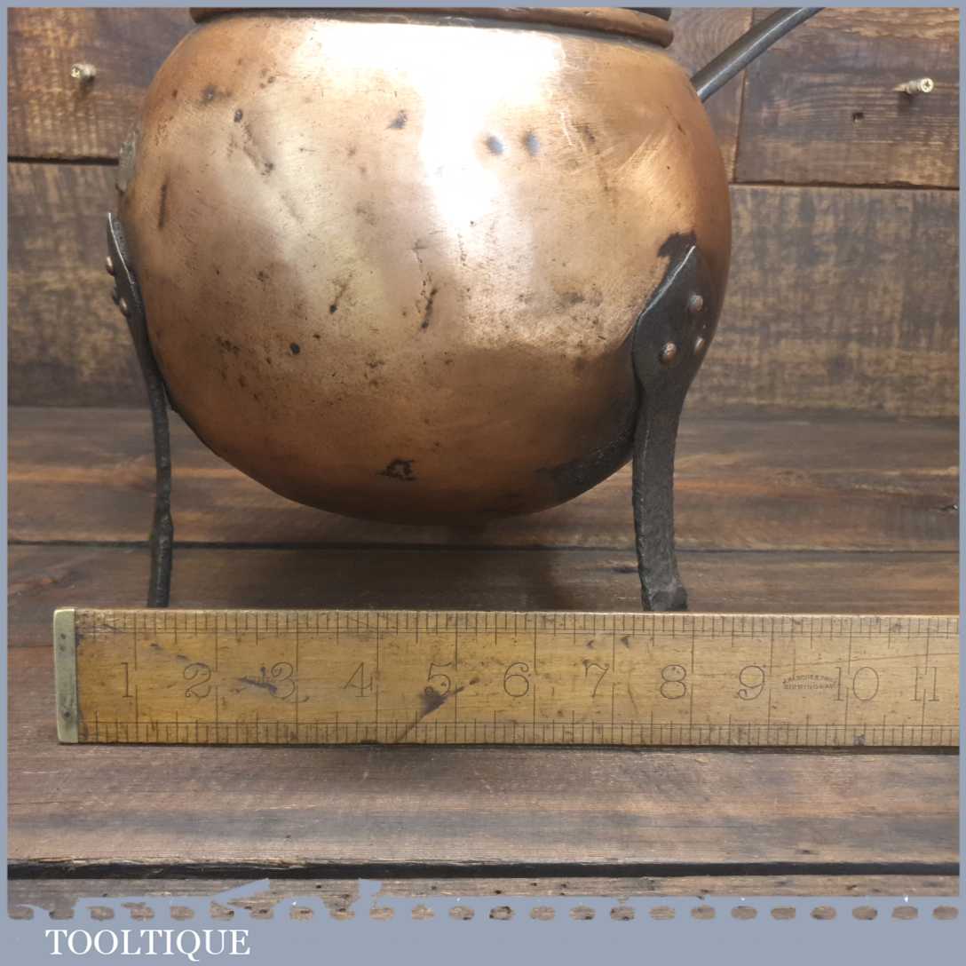 Delightful Antique Brass & Steel Glue Pot Probably French – Decorative ...