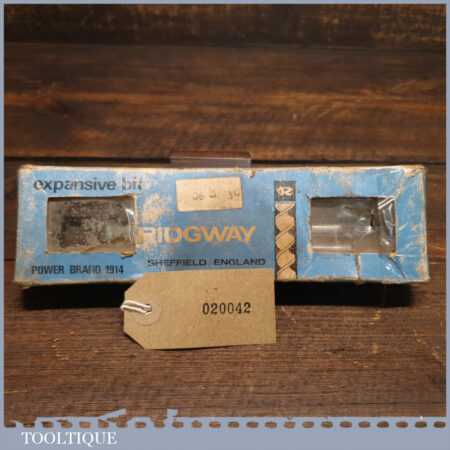 Vintage Wm. Ridgeway Expansion Bit With Two Cutters ½” – 1 ½” Original ...
