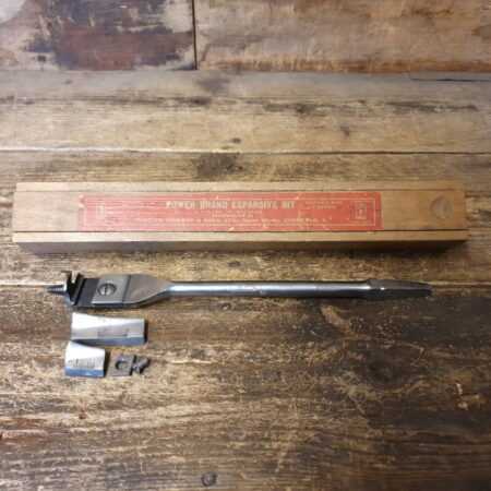Vintage Wm. Ridgeway Expansion Bit Two Cutters 7/8” – 3” Original Box ...