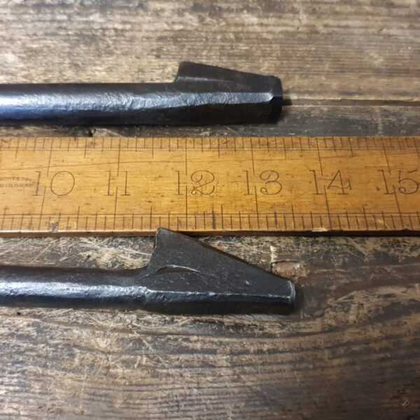 Vintage Pair of 12” Cast Steel Drawbore Pins – Good Condition | Tooltique