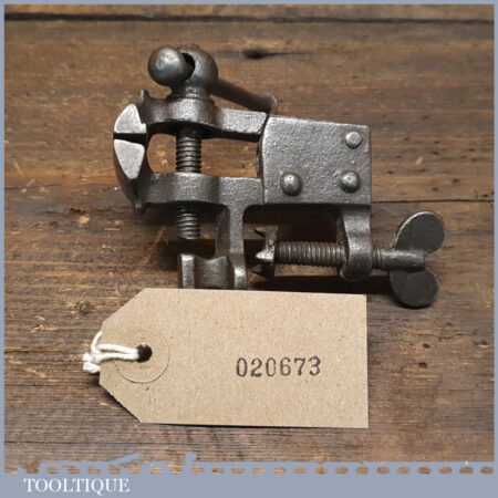 Vintage Jewellers Clockmakers Bench Vice 1 ⅛” Jaws Plus Anvil – Good ...