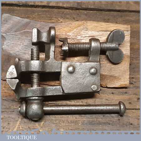 Vintage Jewellers Clockmakers Bench Vice 1 ⅛” Jaws Plus Anvil – Good ...