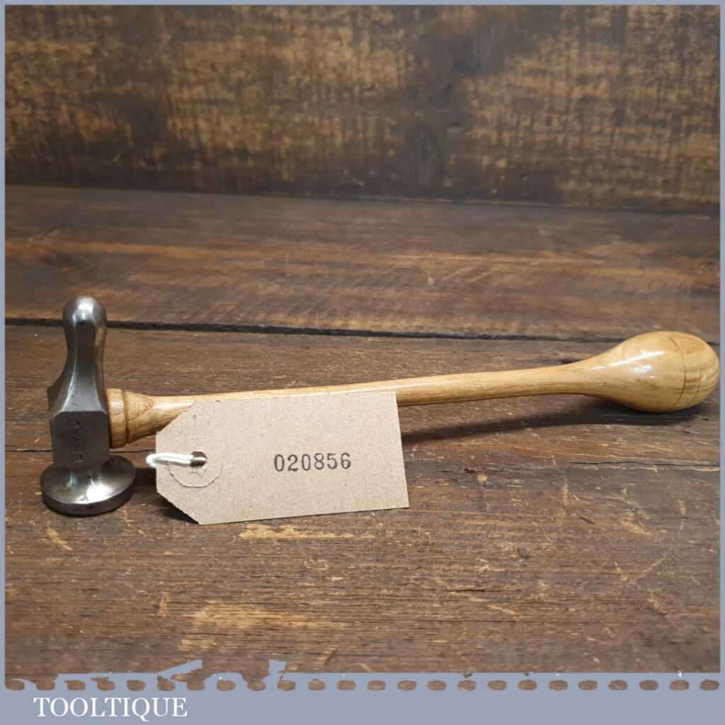 Dryad Vintage Jeweller’s Steel Repousse Hammer – Bulbous Ash Handle ...