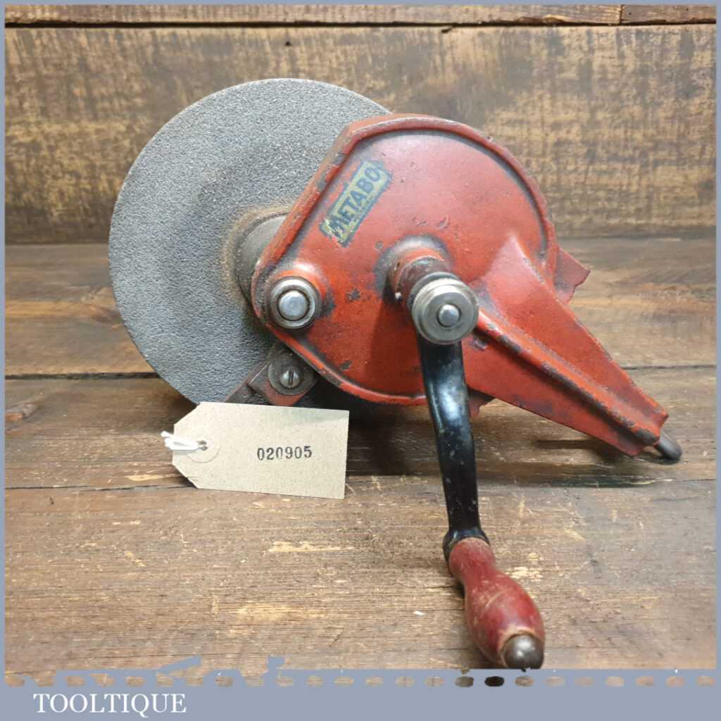 Vintage Metabo Portable Bench Grinding Wheel – Good Condition | Tooltique