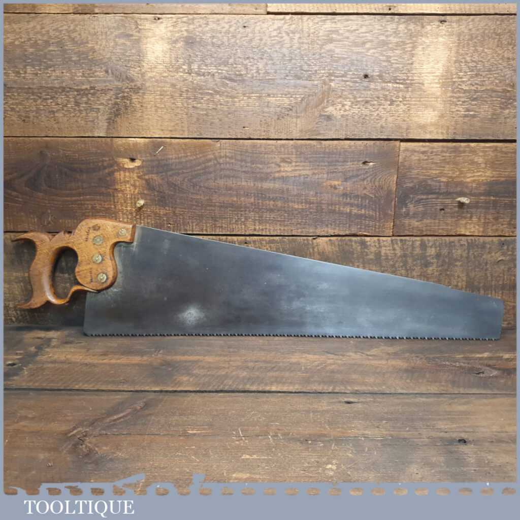 Superb Rare Antique 19th C Moses Eadon 26” Rip Saw – Sharpened ...
