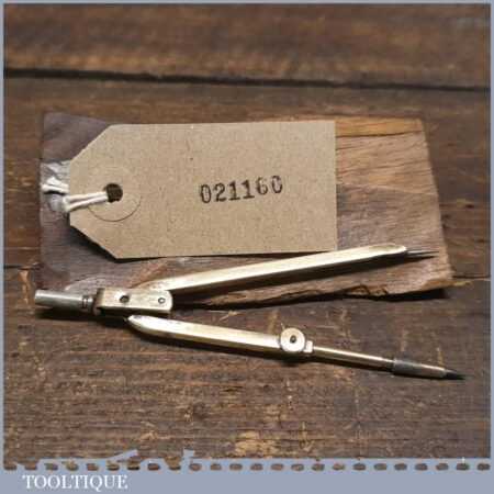 Vintage German Solid Brass 4 ½” Steel Tipped & Lead Insert Compass ...