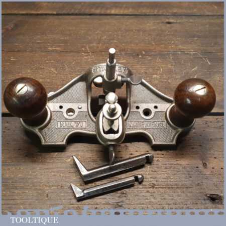 Vintage Stanley England No: 71 Hand Router Plane Complete – Good ...