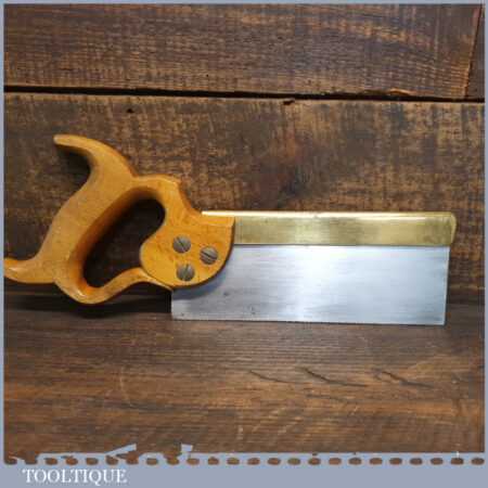 Vintage W. Tyzack Sons & Turner 8” Brass Back Dovetail Saw – Fully ...