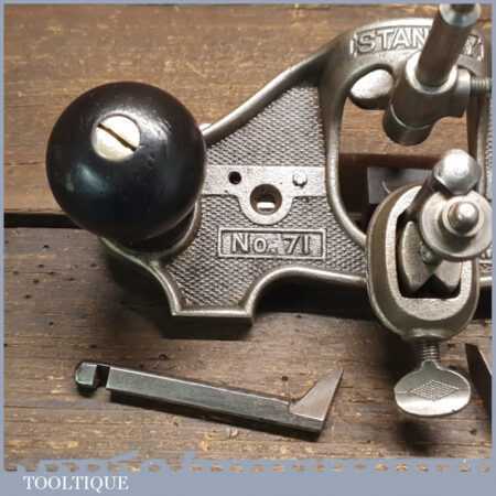 Vintage Stanley England No: 71 Hand Router Plane Complete – Good ...