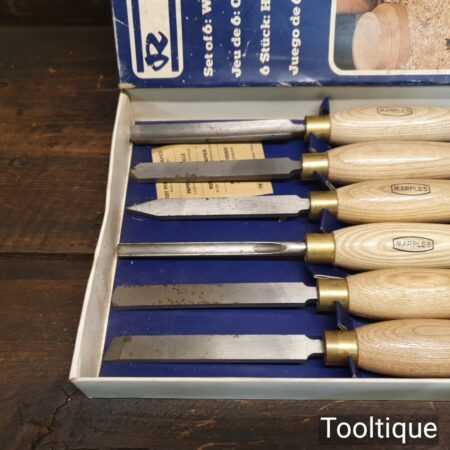 Boxed Set Of 6 Marples No: 1001 Woodturning Chisels – Good Condition ...
