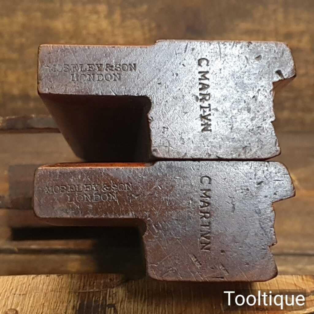 Pair Of Antique John Moseley & Son No 1 & 2 Sash Ovolo Moulding Planes ...