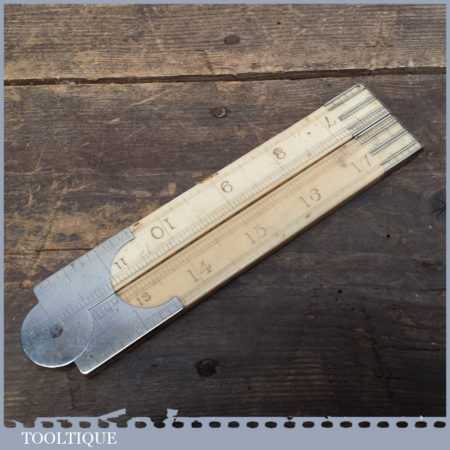 Antique Ivory And Nickel Silver Folding Ruler by S. P. COHEN Of Glasgow ...