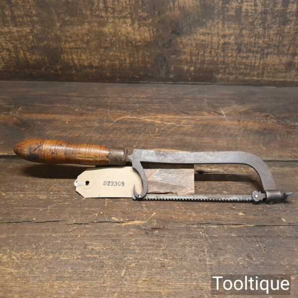 Early Unusually Small Antique Cast Steel 6” Lancashire Pattern Hacksaw ...