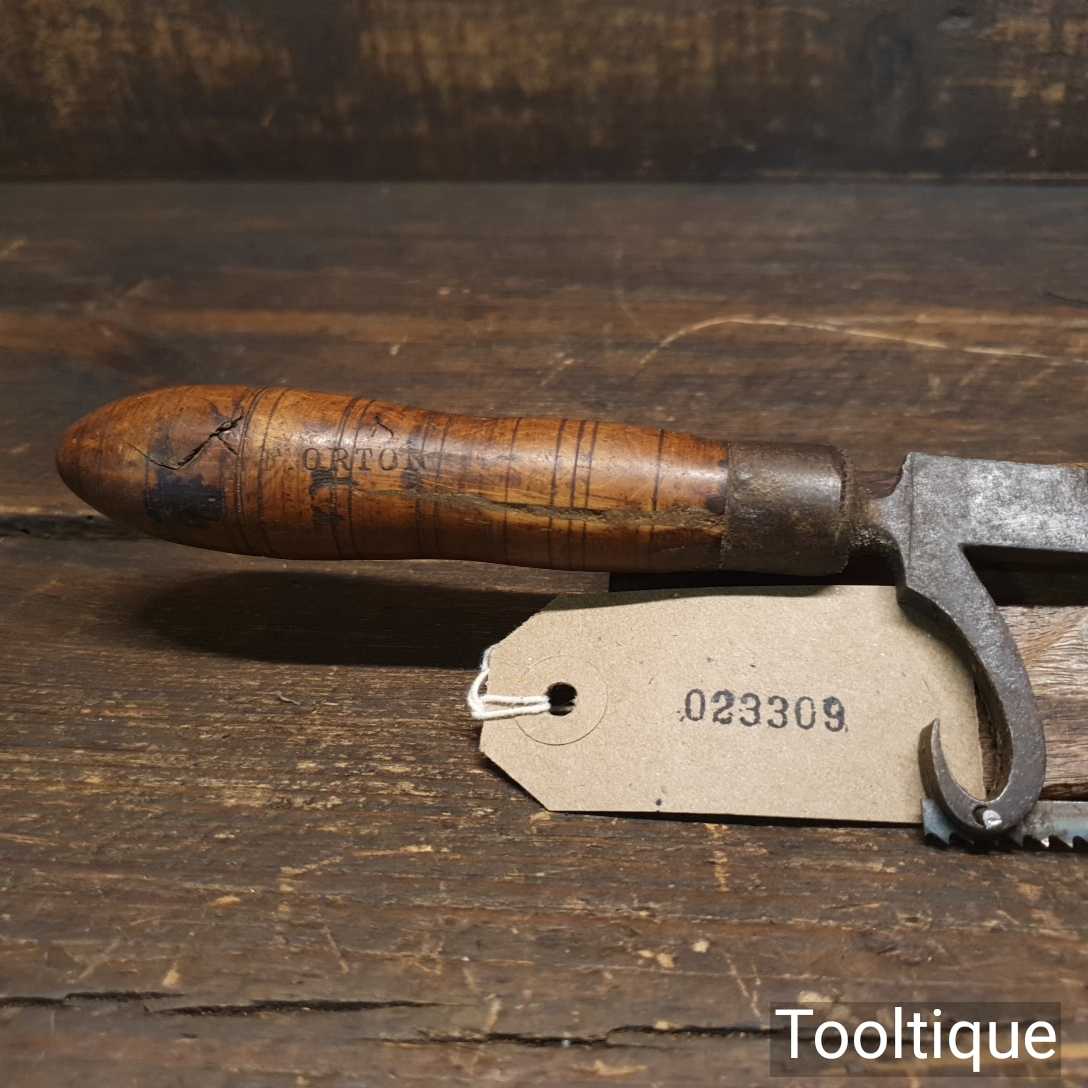 Early Unusually Small Antique Cast Steel 6” Lancashire Pattern Hacksaw ...