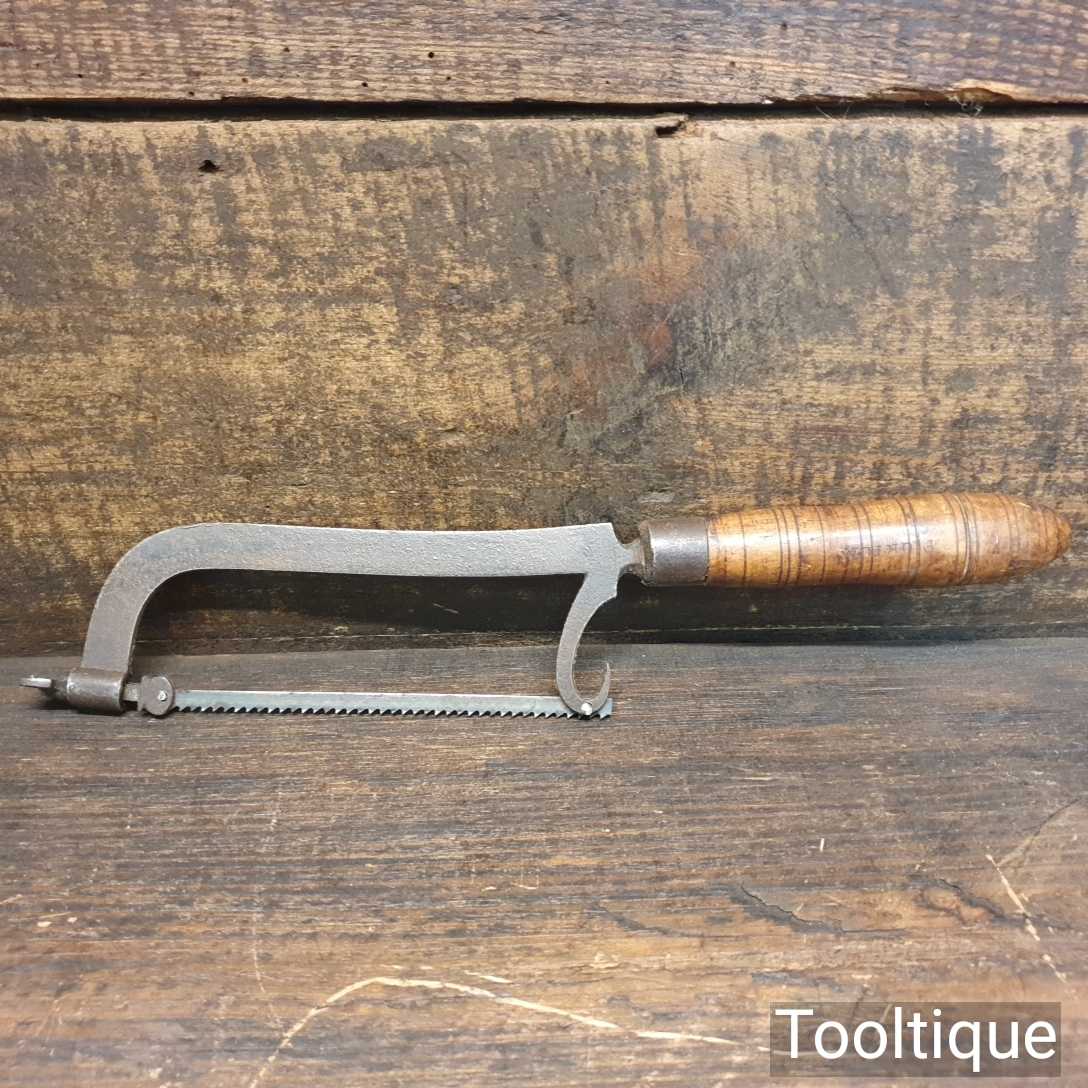 Early Unusually Small Antique Cast Steel 6” Lancashire Pattern Hacksaw ...