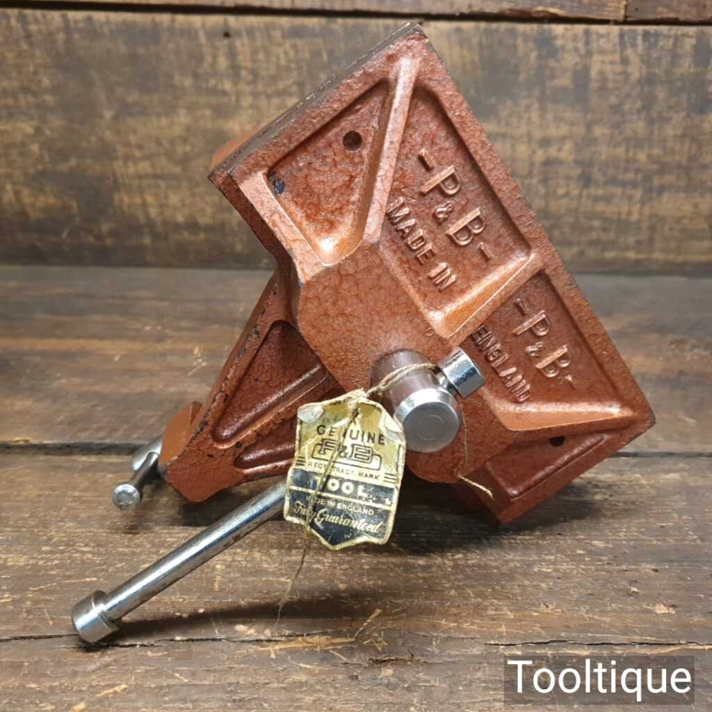 Vintage P & B Carpenter’s Portable Bench Vice 6” Jaws – Good Condition ...
