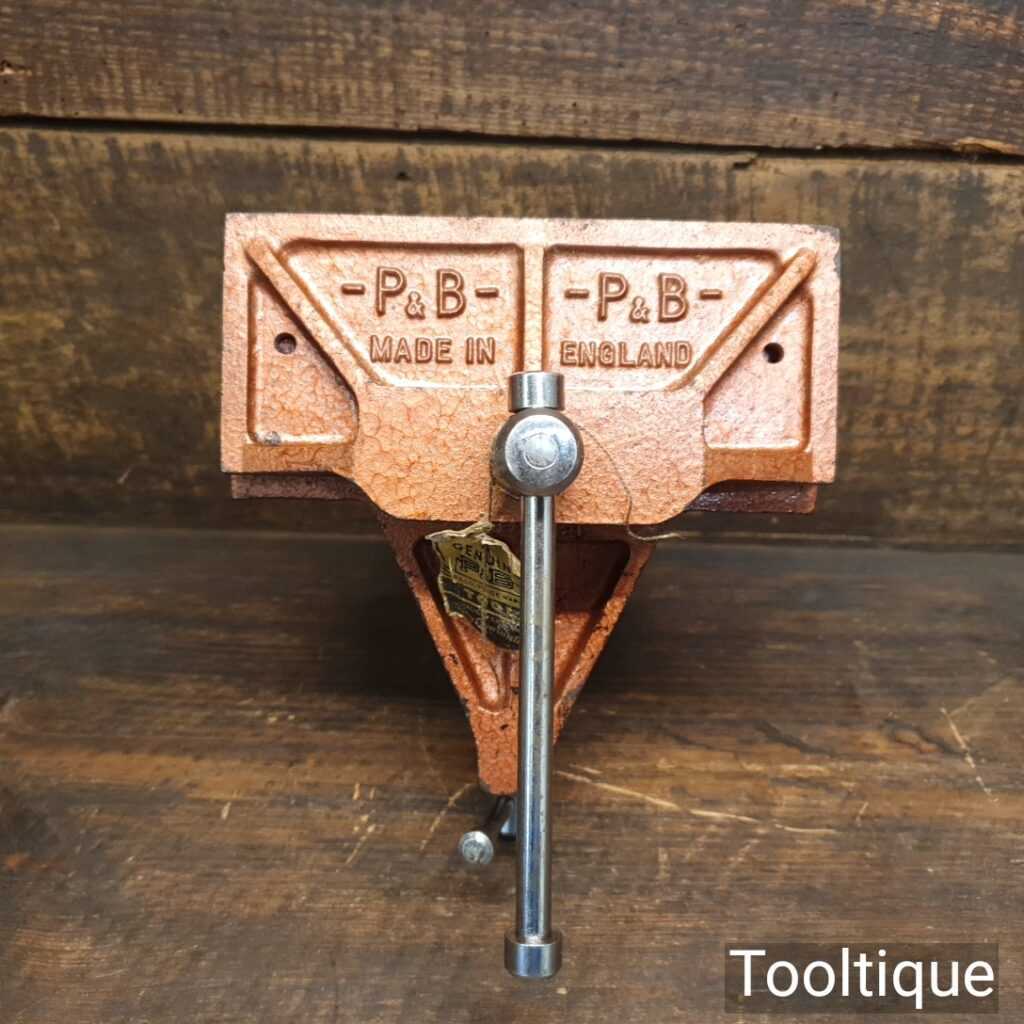 Vintage P & B Carpenter’s Portable Bench Vice 6” Jaws – Good Condition ...
