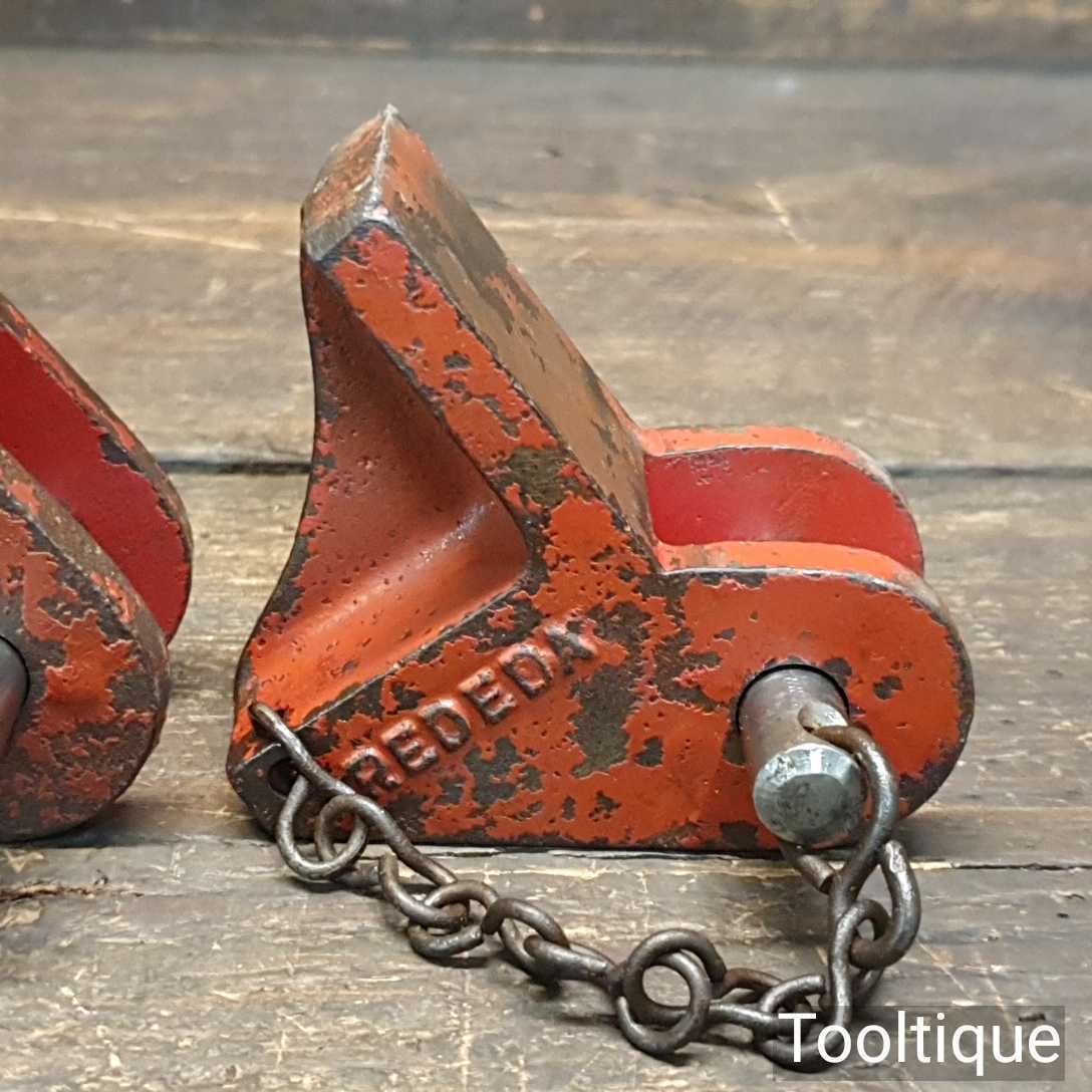 Vintage Pair Of Rededa Sash Clamp Heads – Good Condition | Tooltique
