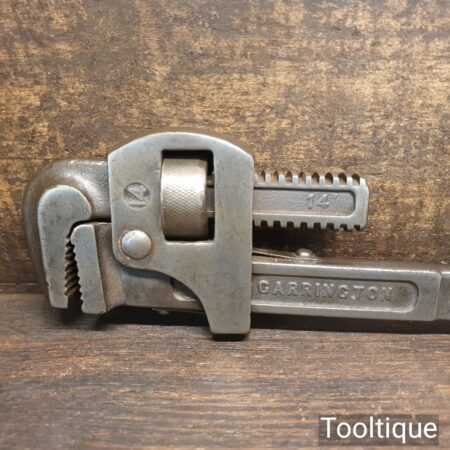 Vintage Garrington 14” Stillson Pipe Wrench – Good Condition | Tooltique