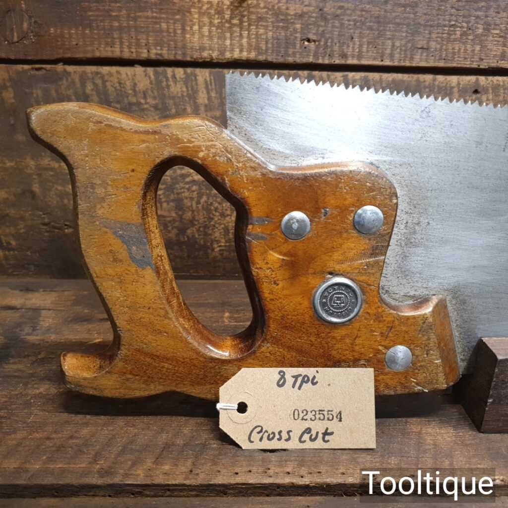 Vintage Disston Canada 20” Cross Cut Panel Handsaw 8 TPI – Sharpened ...