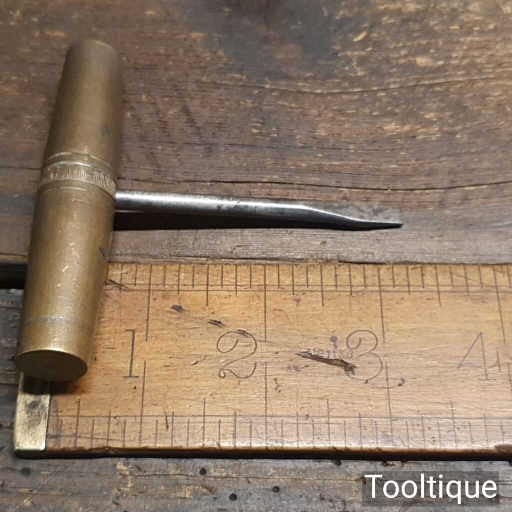 Vintage Brass Multi Tool With 2 Attachments Encased In Screw Top Handle ...