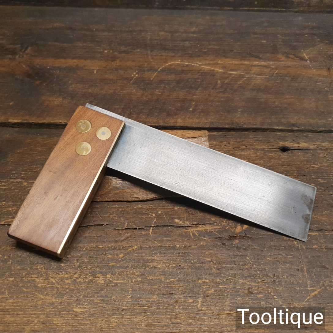 Vintage Marples Carpenters 6” Mahogany & Brass Try Square – Good ...