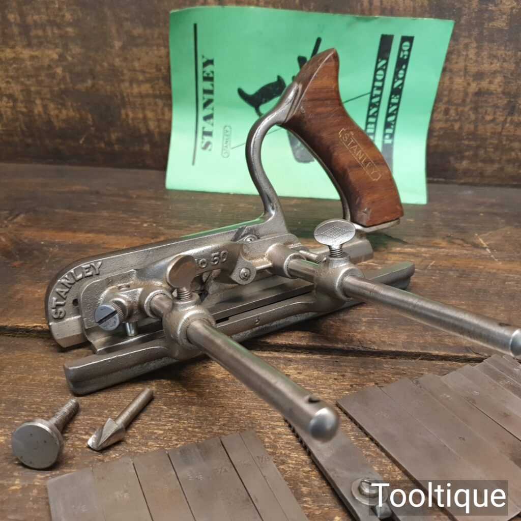 Vintage Stanley England No: 50 Combination Plough Plane Complete ...