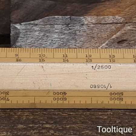 Vintage Engineer’s Boxwood Engine Divided Ruler – Good Condition ...
