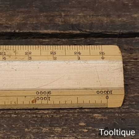 Vintage Engineer’s Boxwood Engine Divided Ruler – Good Condition ...