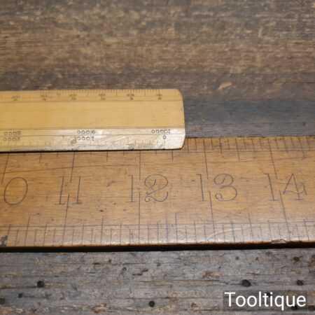 Vintage Engineer’s Boxwood Engine Divided Ruler – Good Condition ...