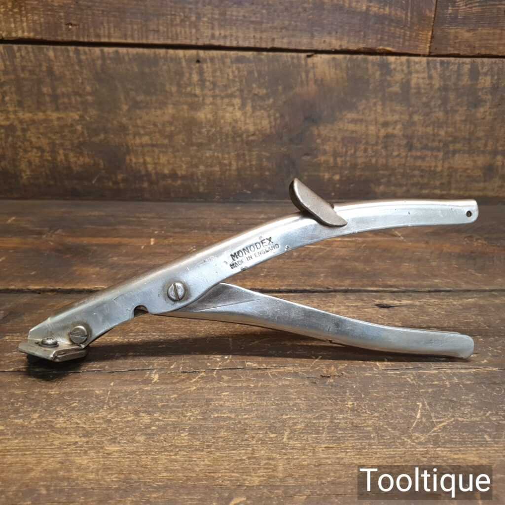 Vintage Monodex Hand Sheet Metal Cutter Tool – Good Condition | Tooltique