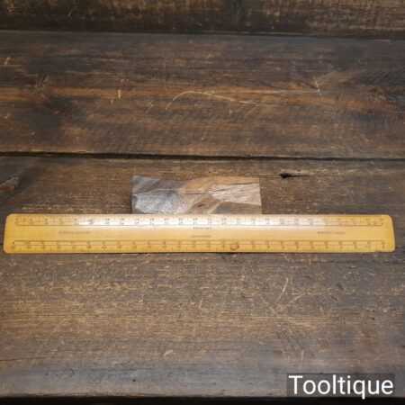 Vintage Engineer’s Boxwood Ruler Engine Divided – Good Condition ...