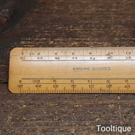 Vintage Engineer’s Boxwood Ruler Engine Divided – Good Condition ...