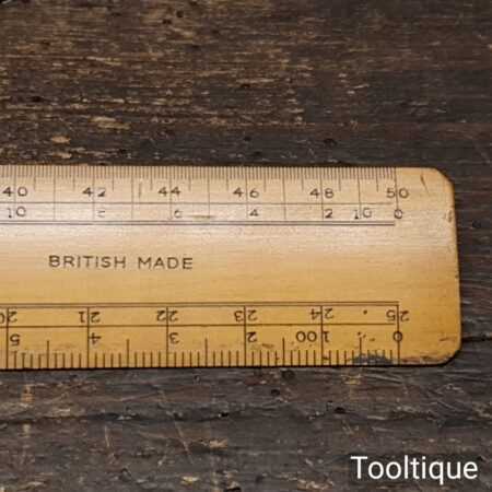 Vintage Engineer’s Boxwood Ruler Engine Divided – Good Condition ...