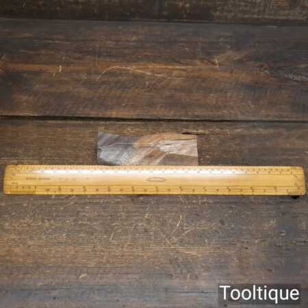 Vintage Lawes Rabjohns Engineer’s Boxwood Engine Divided Ruler – Good ...