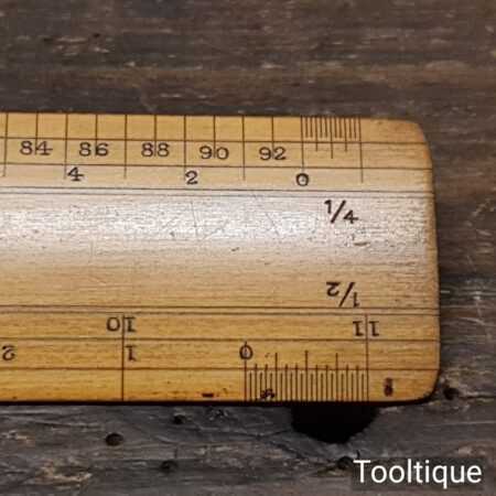 Vintage Lawes Rabjohns Engineer’s Boxwood Engine Divided Ruler – Good ...