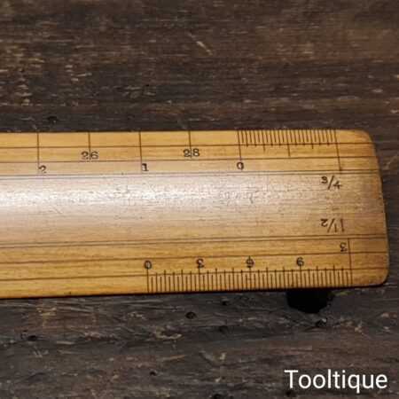 Vintage Lawes Rabjohns Engineer’s Boxwood Engine Divided Ruler – Good ...